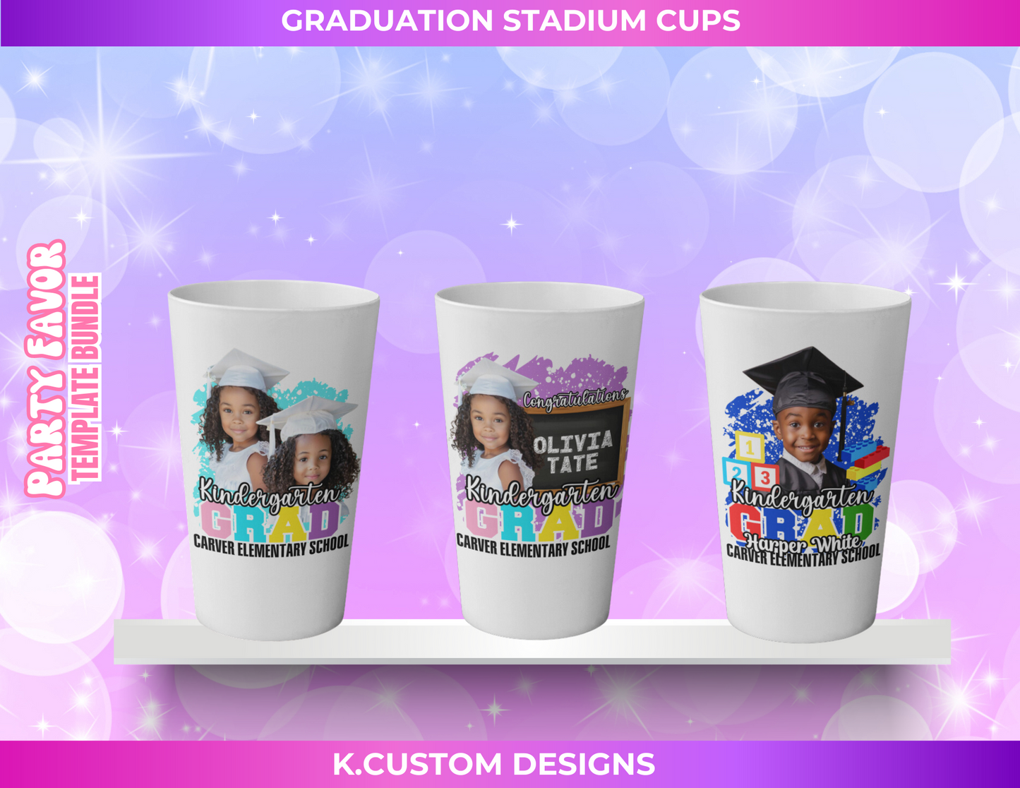 Personalized Stadium Cups – K Custom Design