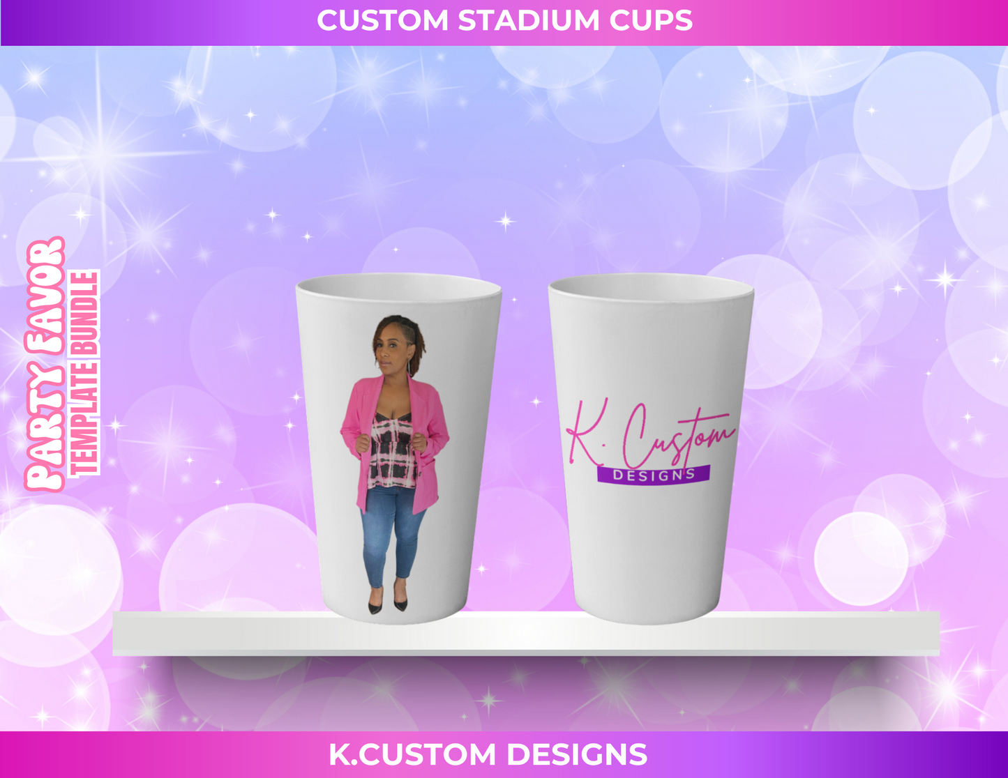 Personalized Stadium Cups – K Custom Design