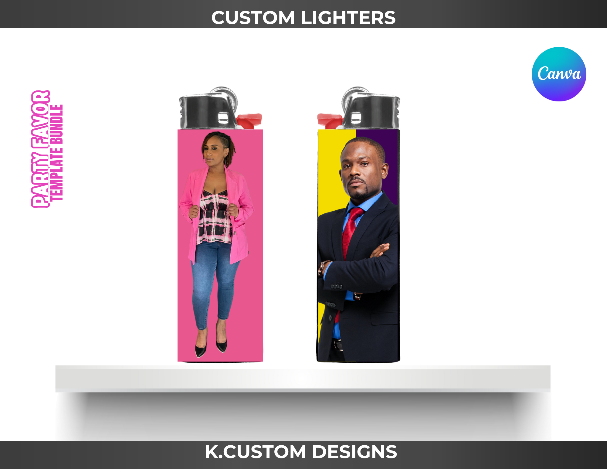 Personalized Lighters – K Custom Design