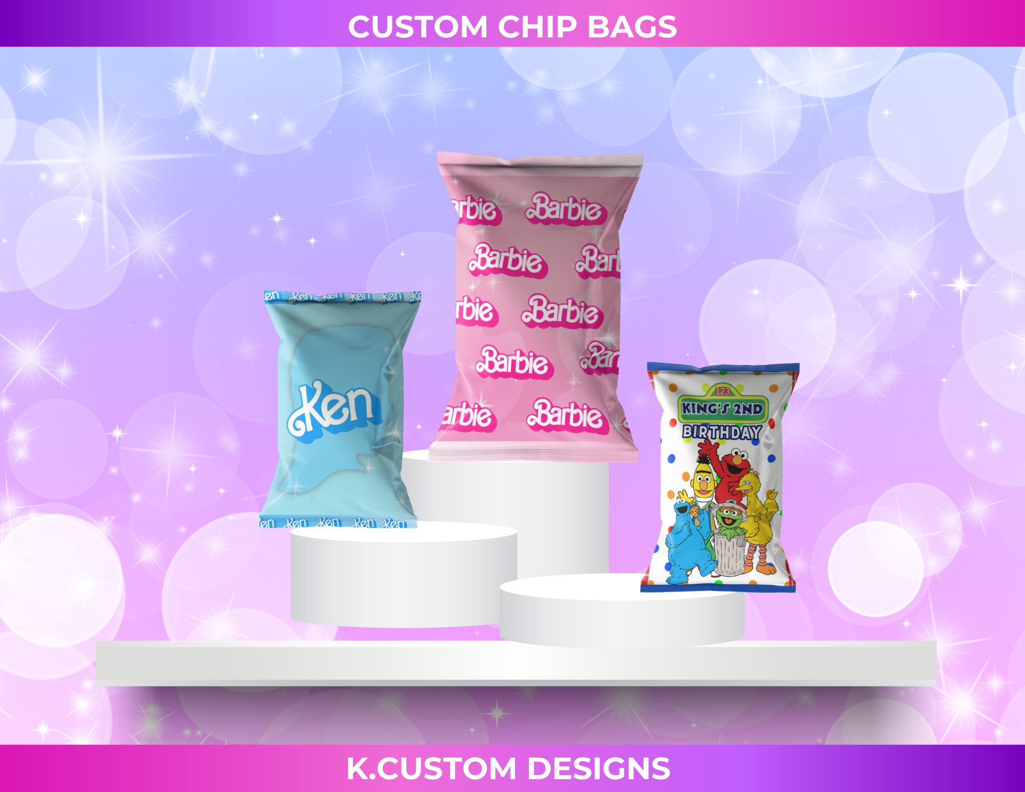 Personalized Chip Bags – K Custom Design