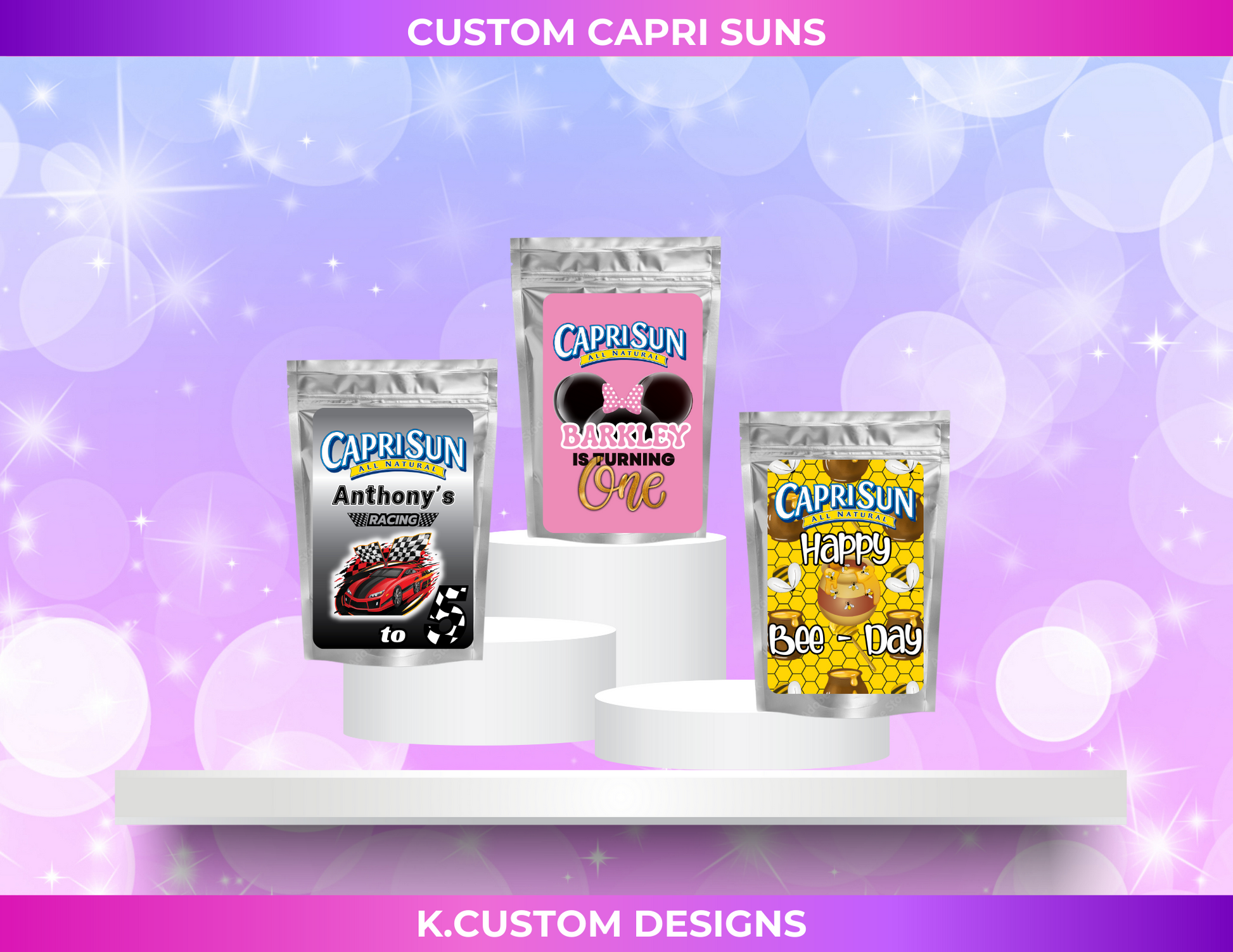 Personalized Custom Capri Sun – K Custom Design