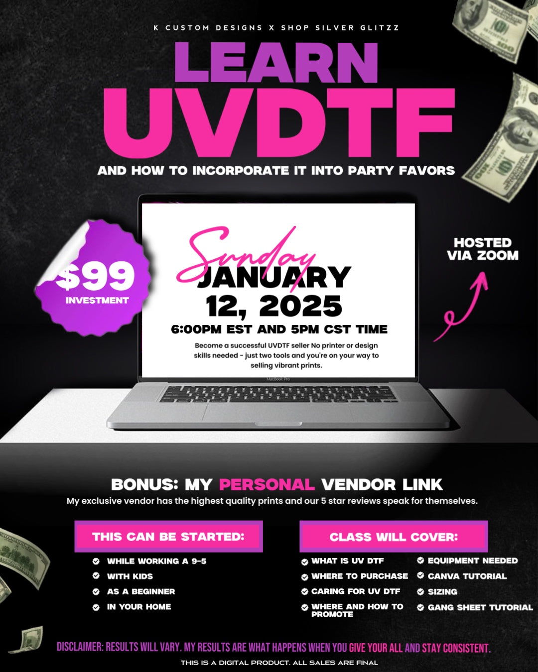 No Printer. No Press. Just Profit: The UVDTF Starter Replay – K Custom ...