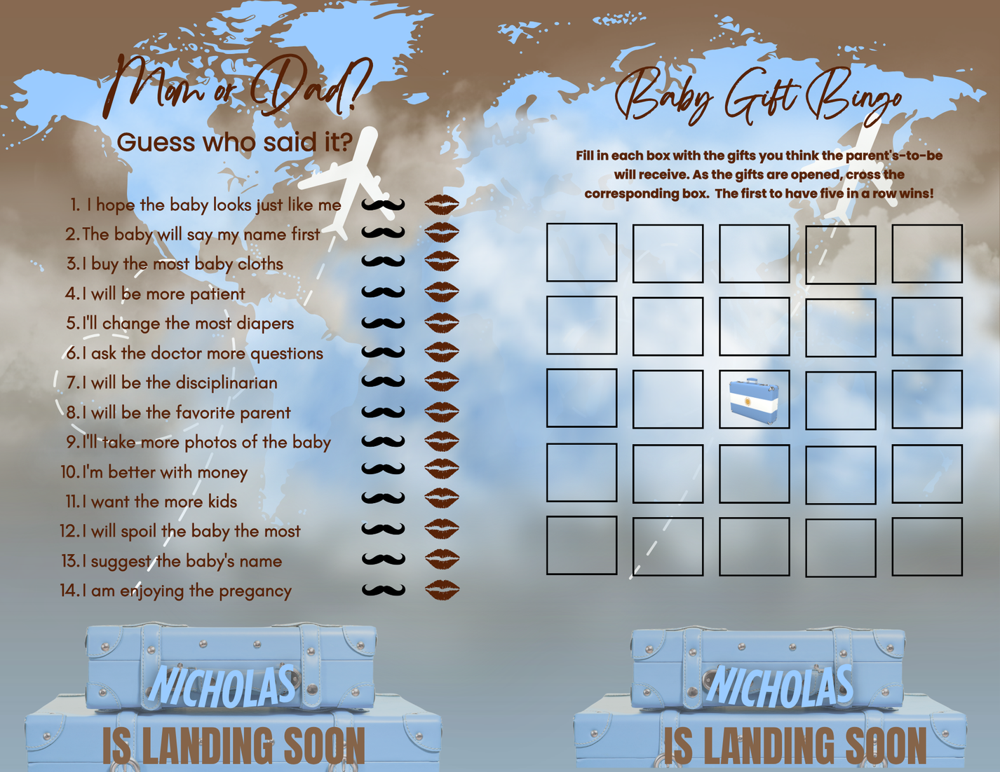 Our Explorer is landing soon Baby Shower Digital Bundle (Canva) editab ...